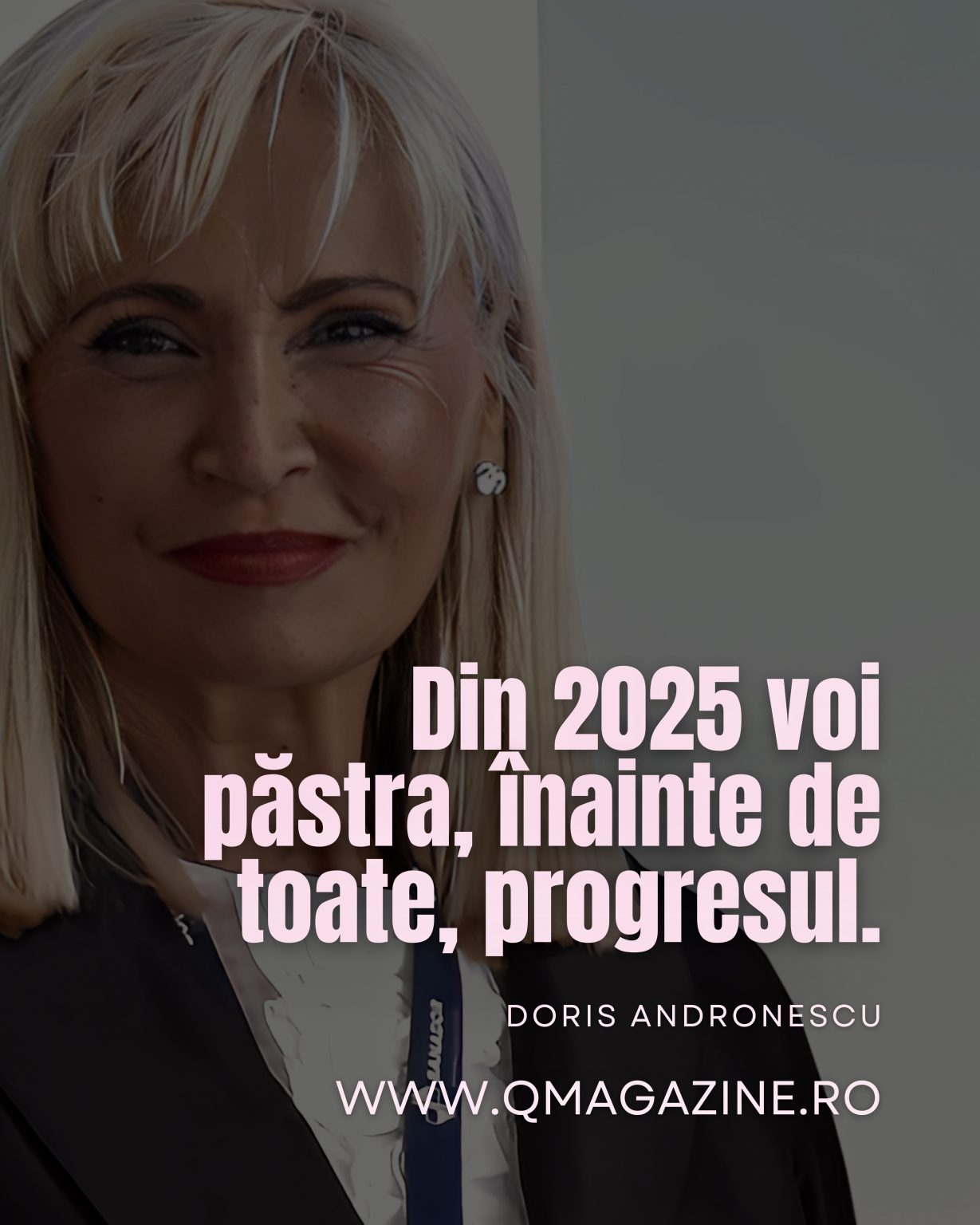 Ce ar lua și ce ar lăsa din 2025. Regrete și victorii pentru Doris ...